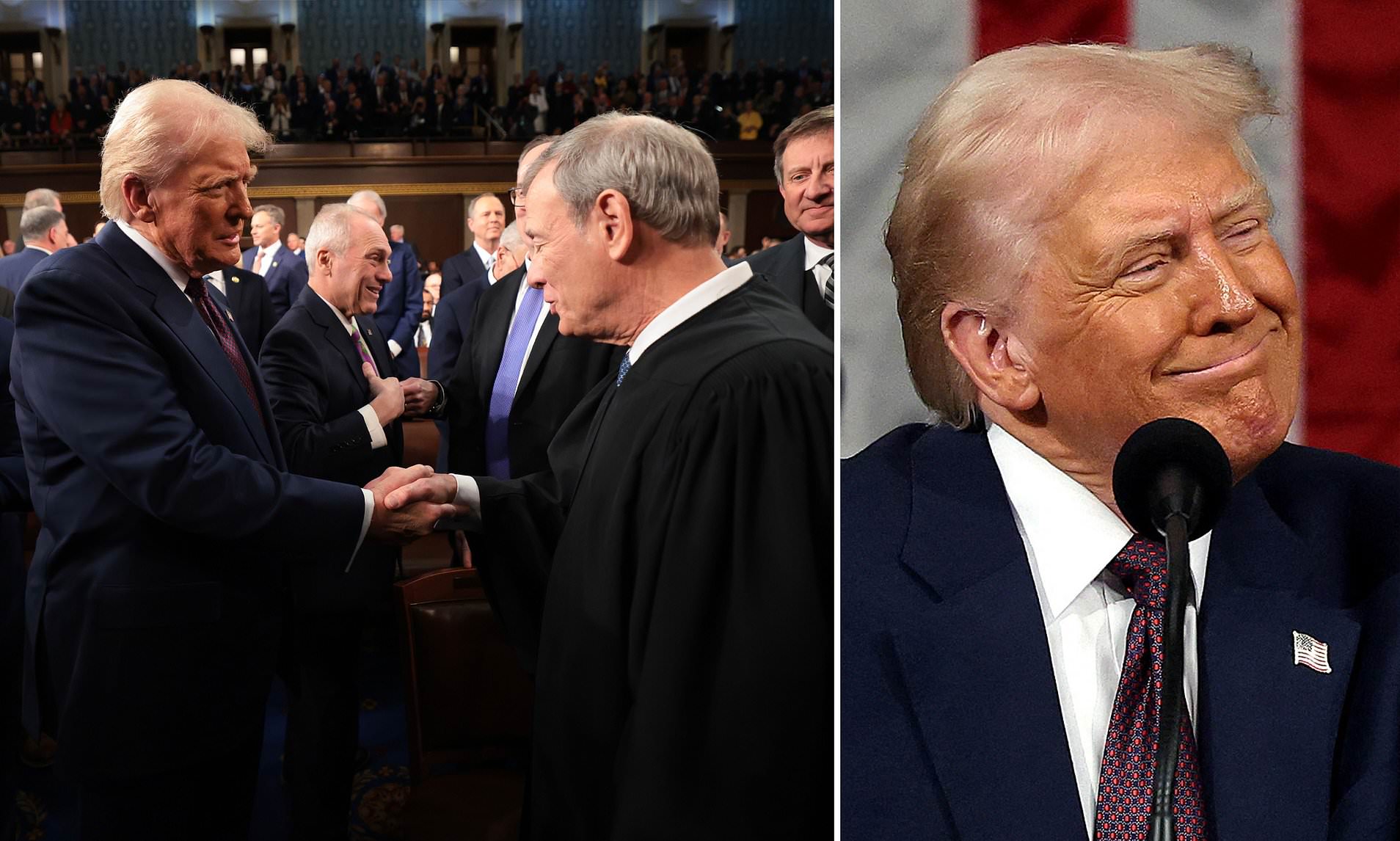 Trump's hot mic moment with Supreme Court Justice sparks wild theories