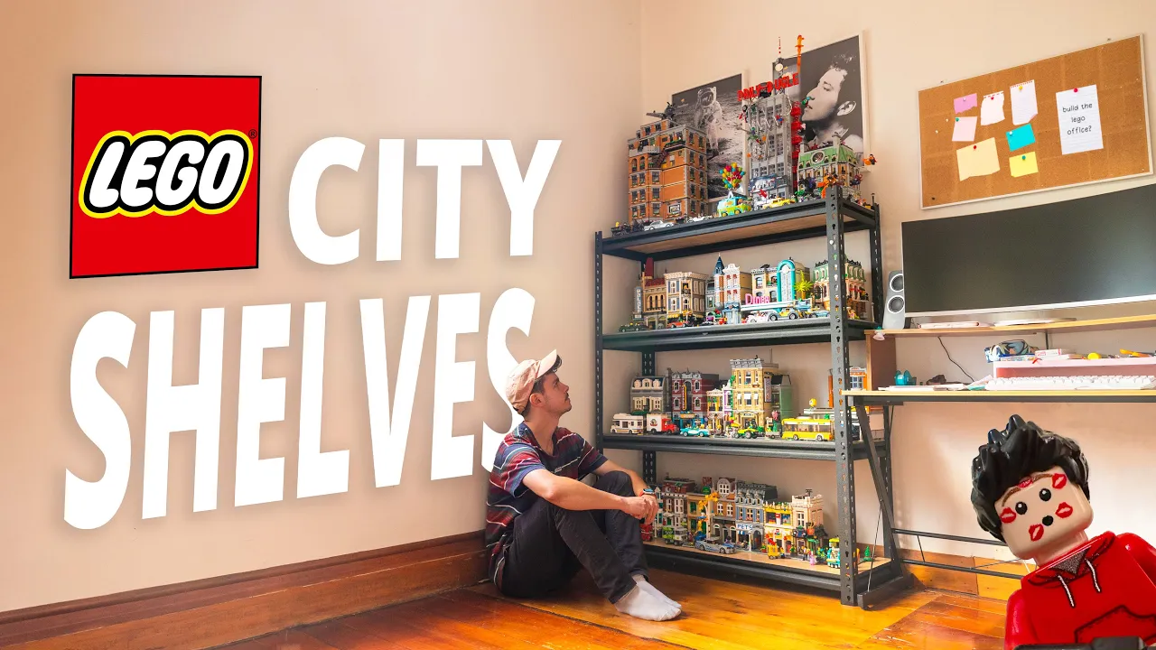 Who Needs a Table? Building a LEGO City on Shelves!