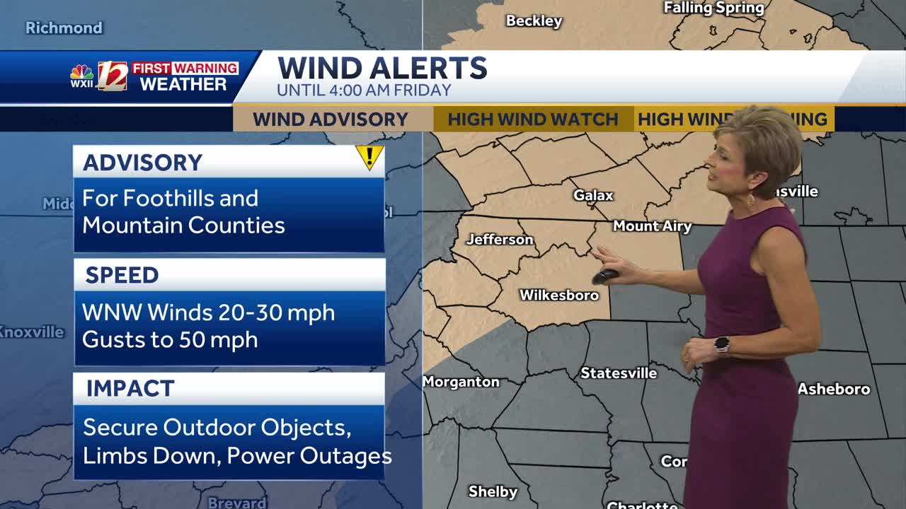 Windy again Thursday, cooler