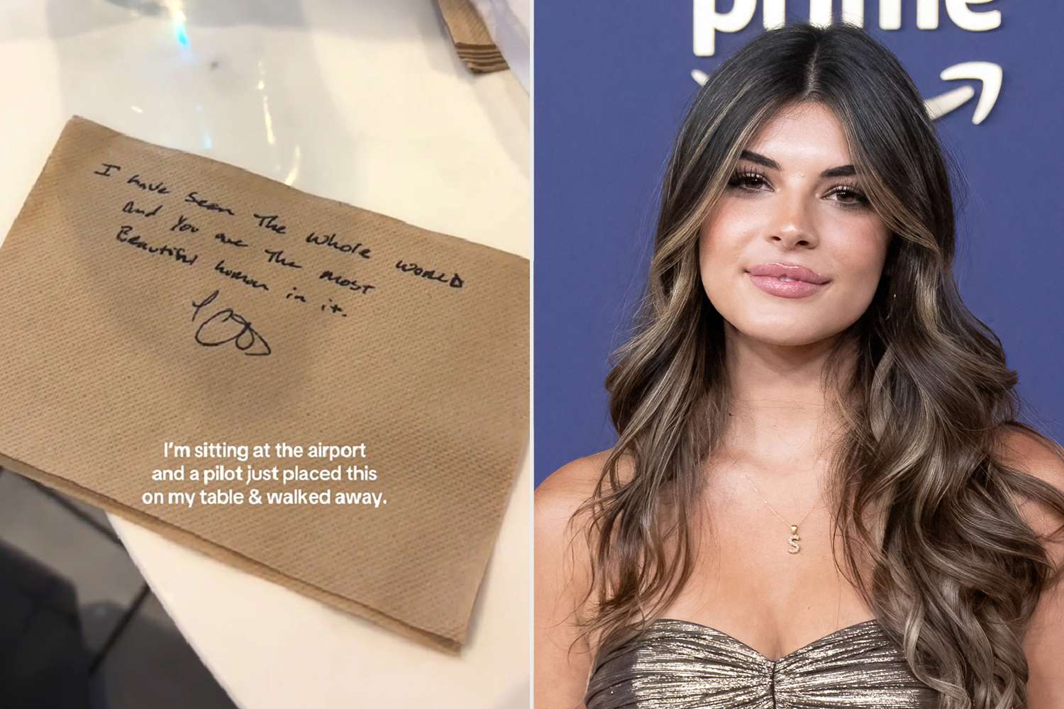 Plane Passenger Goes Viral After Receiving Romantic Note from Pilot on ...