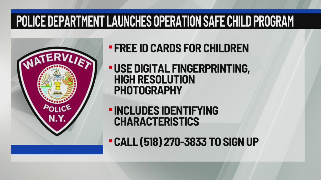 Watervliet Police Department launches operation Safe Child program