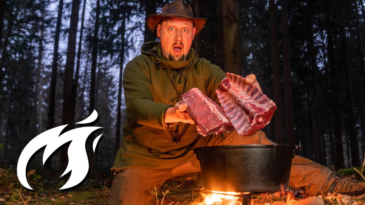 Deep-Fried Venison Backstrap in the Wild – ASMR Cooking!