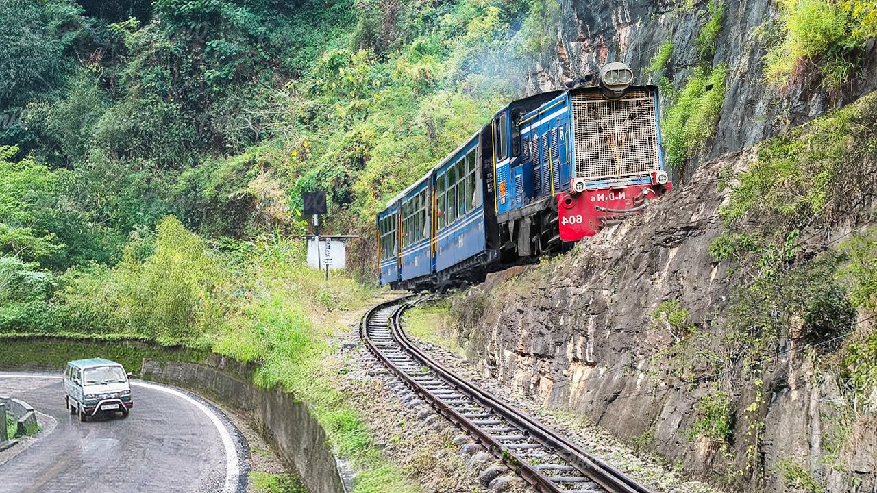 Genius Way They Ride Old Himalayan Train in Reverse