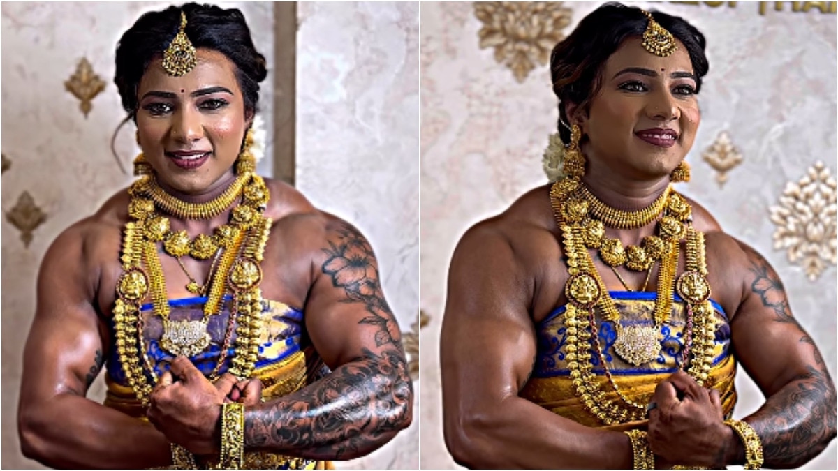 Karnataka bodybuilder bride's wedding look video goes viral with 7 ...