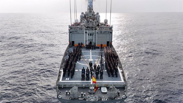 La fragata 'Santa María' regresa a la base de Rota tras su quinto ...