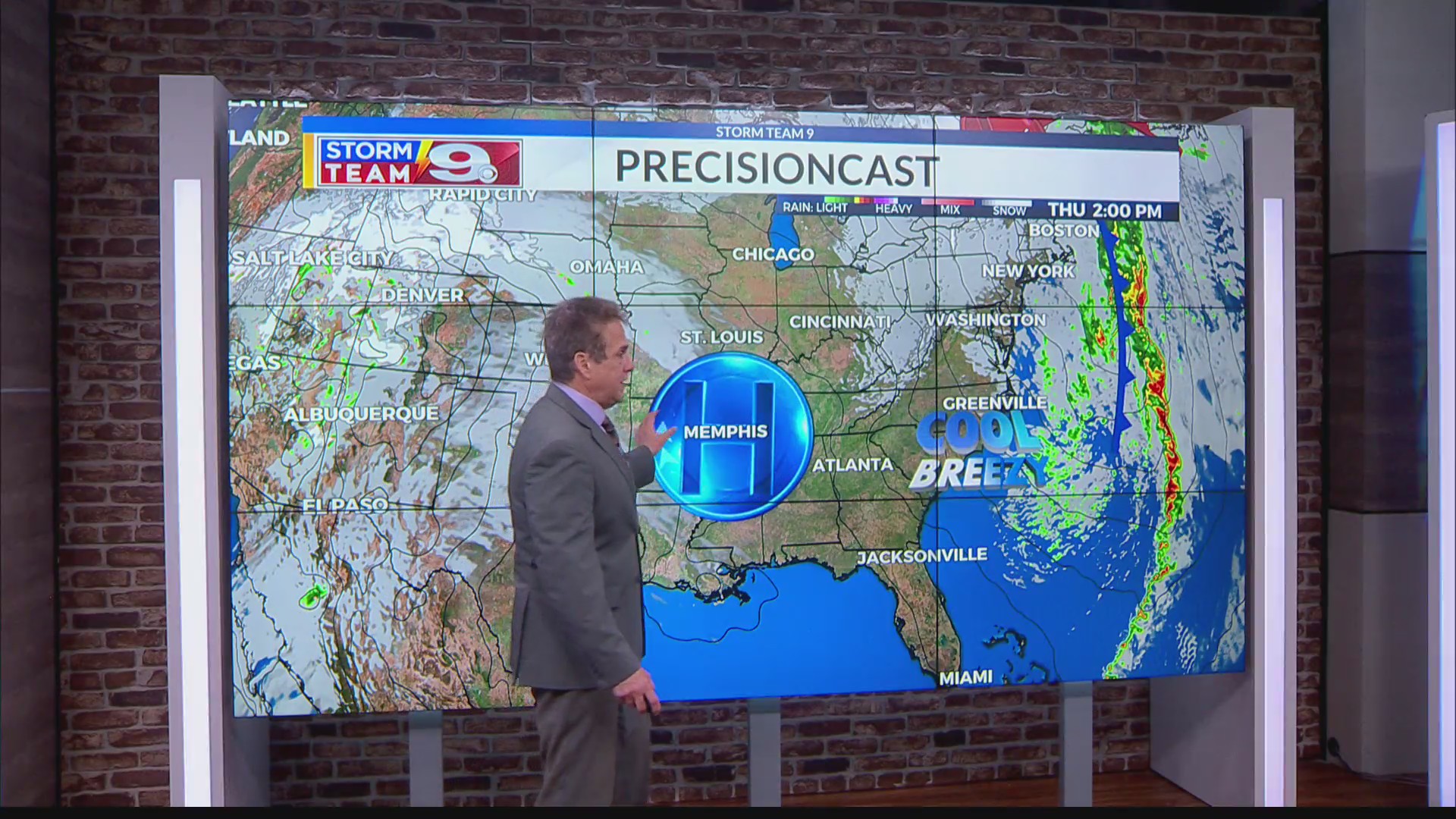 Cool breezy Thursday