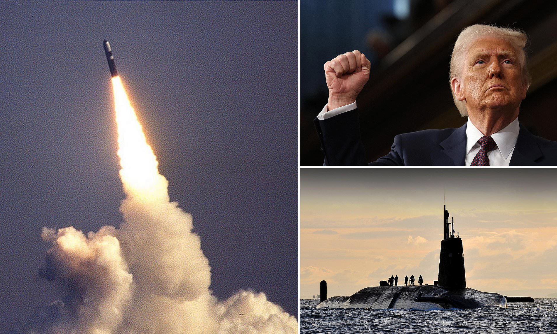 Britain 'must prepare in case Trump pulls support for Trident' nukes