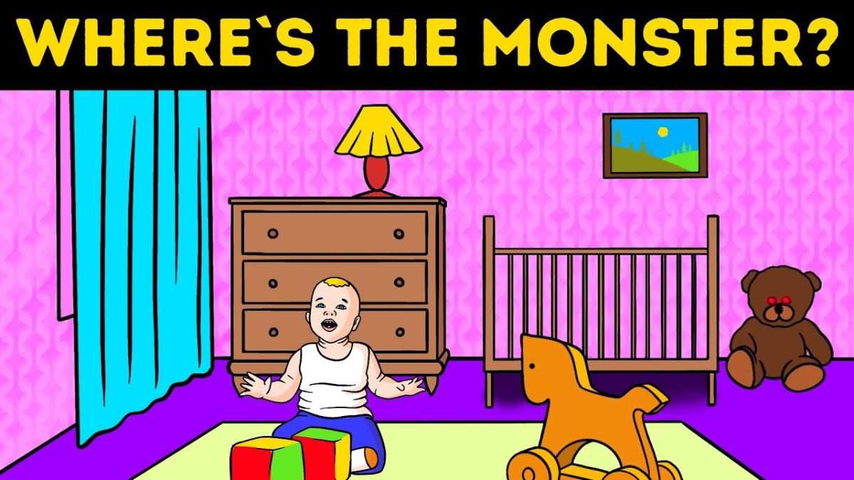 Brain Teaser: Can You Spot The Monster In This Baby’s Room? Only 5% ...