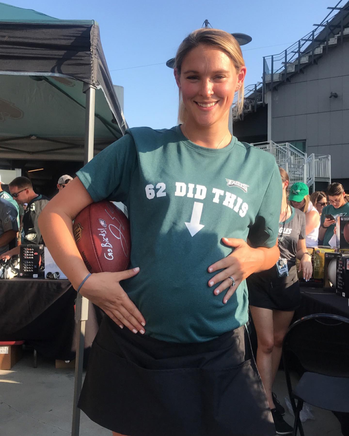 Pregnant Kylie Kelce hints at due date for her and Jason’s fourth baby girl