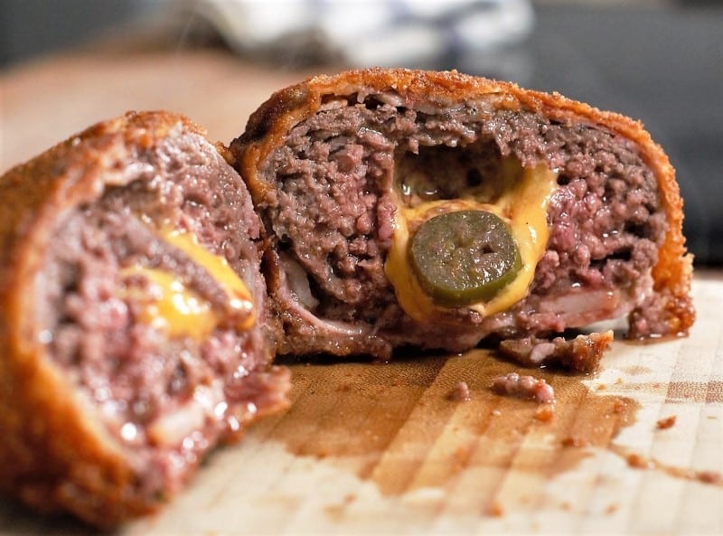 The most outrageous burger you’ll ever eat – Deep-fried, bacon-wrapped ...