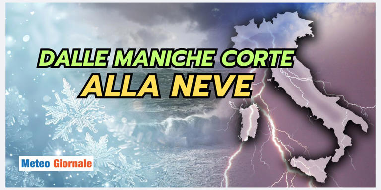 Meteo impazzito: dai 20 GRADI alla NEVE