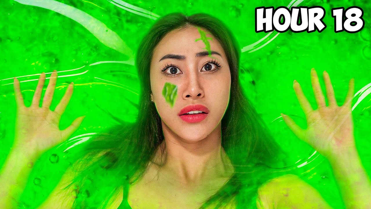 I Survived 24 Hours in Slime!
