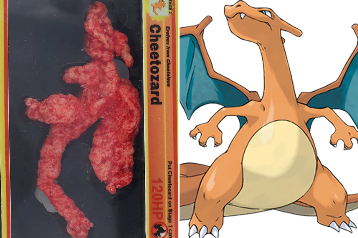Pokémon-shaped Cheeto, ‘Cheetozard,’ sells for an eye-watering amount ...