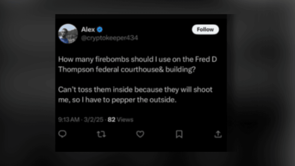 FBI investigates Tennessee man's social media threats in alleged bomb plot