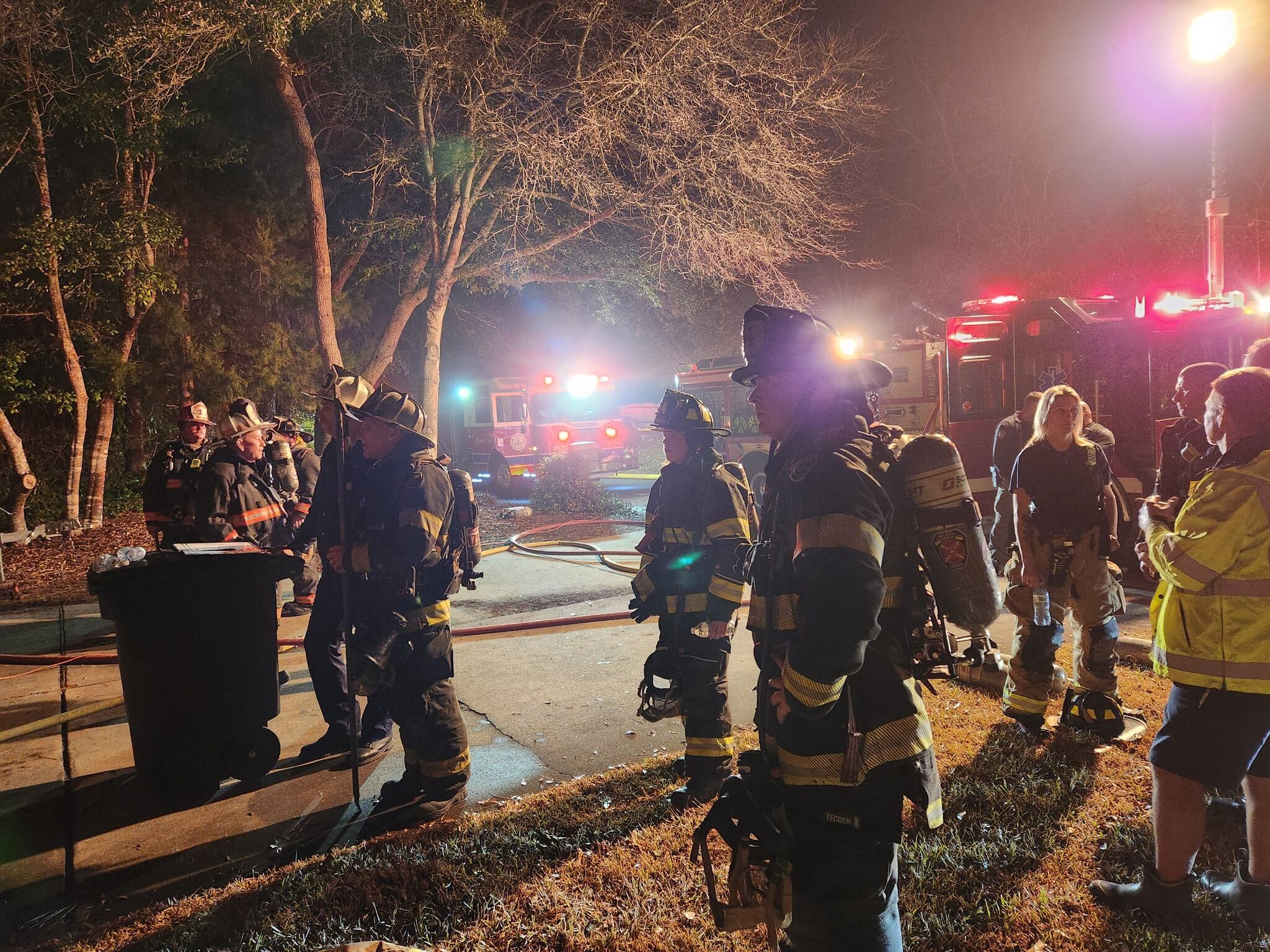 Multiple crews battle Carteret County house fire