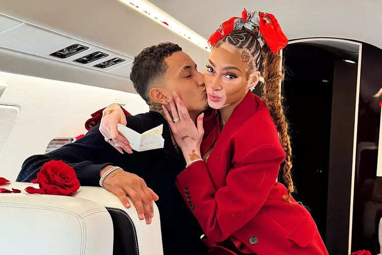Kyle Kuzma drops 5-word reaction to his fiancée Winnie Harlow’s ...