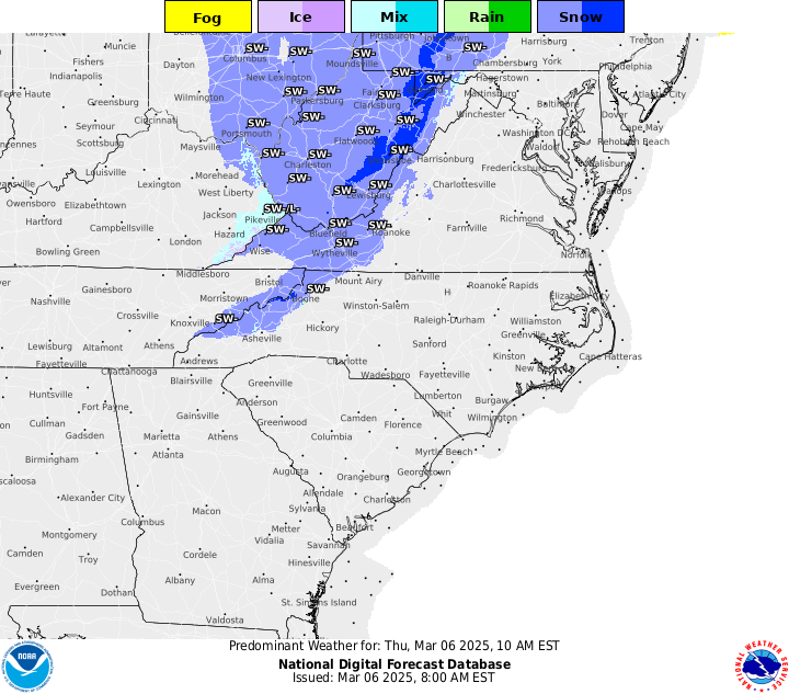 Snow remains a possibility Thursday morning, March 6, in Western NC ...