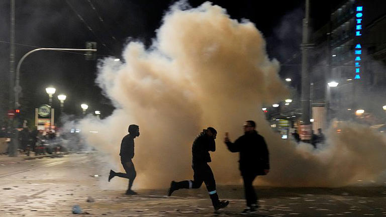 Protesters clash with police in Athens over 2023 rail disaster