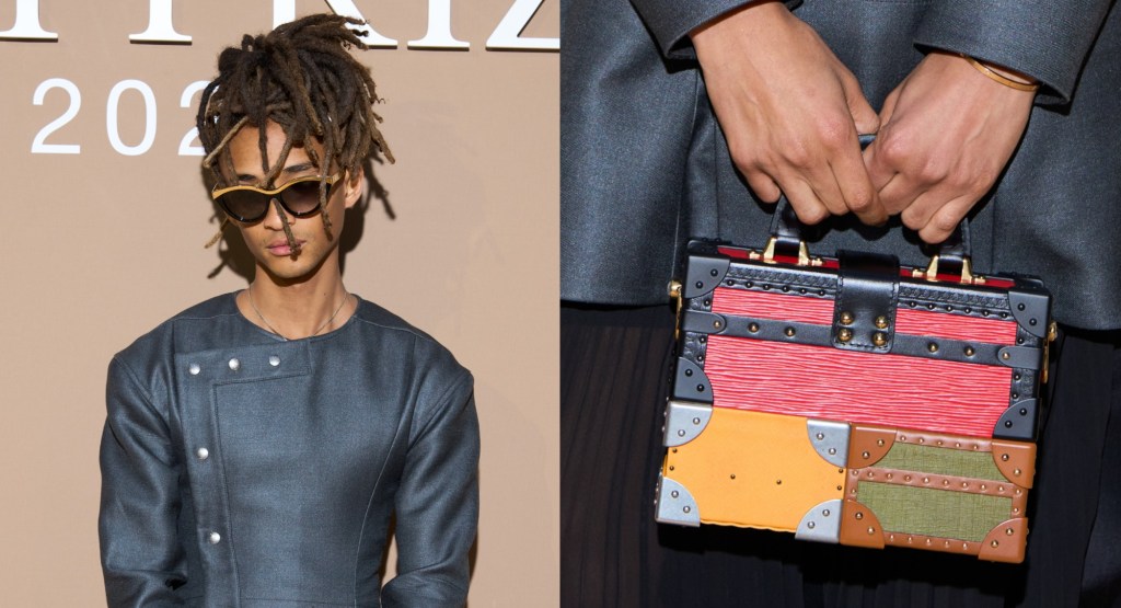 Jaden Smith Wears Structural Flared Jacket and New Louis Vuitton Mini ...