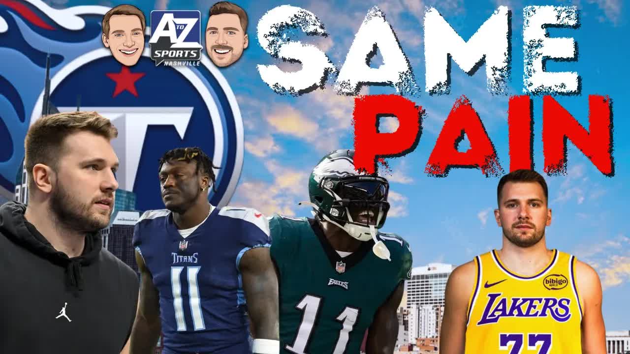 Titans fans FEEL the Luka-AD trade pain as AJ Brown approaches 2nd ...