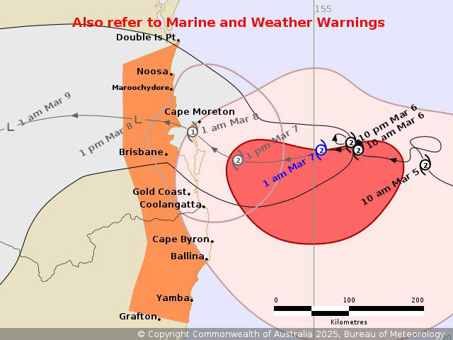Cyclone Alfred tracker map shows where rare storm will strike Australia