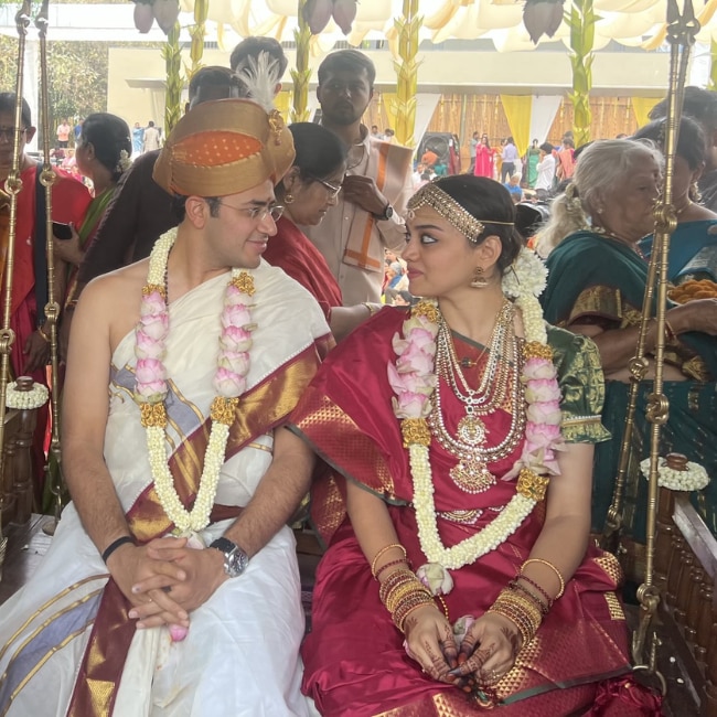Inside photos from Tejasvi Surya and Sivasri Skandaprasad's wedding in ...