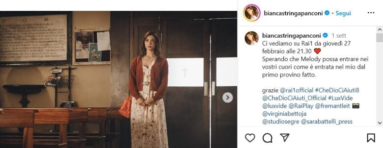 Bianca Panconi è Melody in Che Dio ci aiuti: “Fin dal provino…”