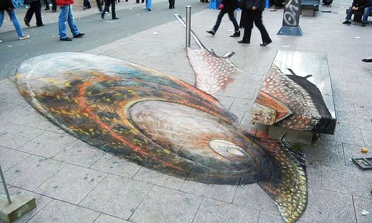 Chalk One Up for Art: 15 Incredible 3D Street Chalk Creations