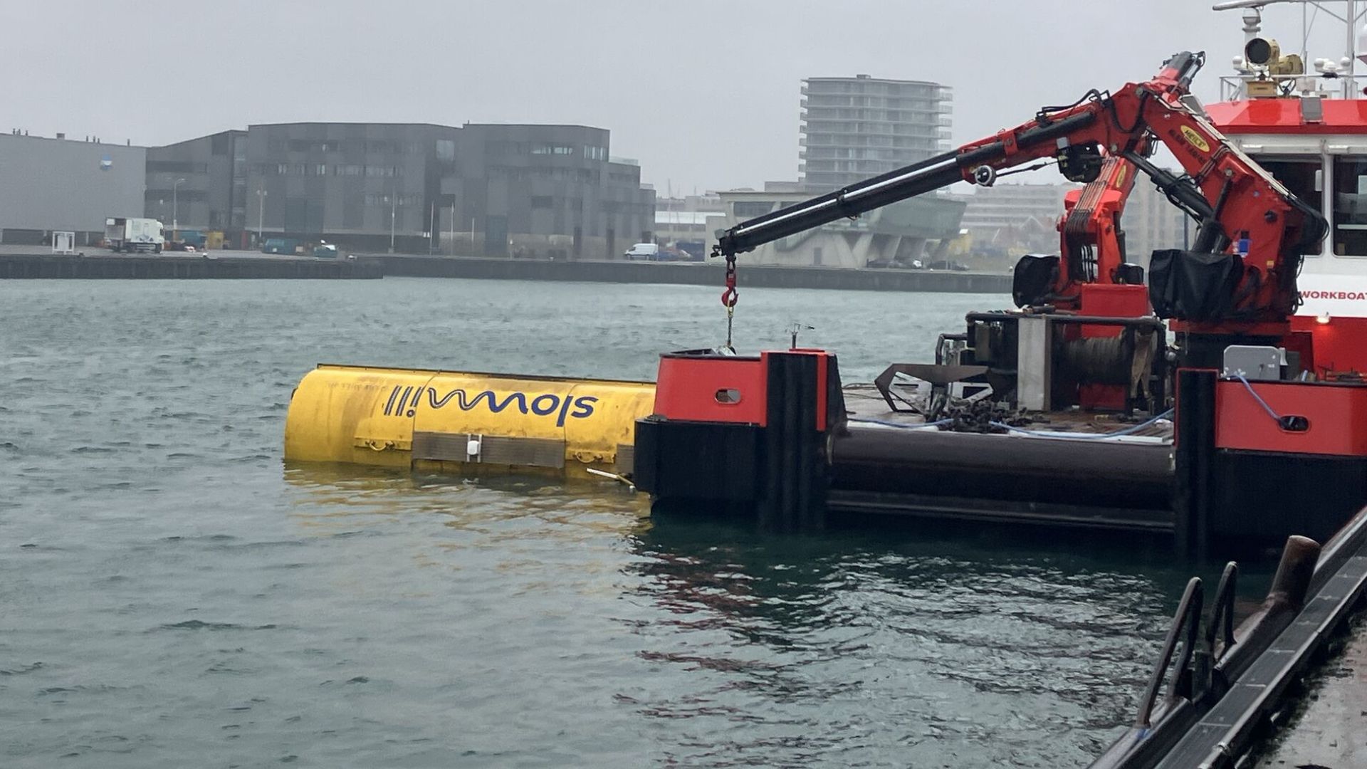 Photos: Dutch firm's device generates electricity from North Sea waves ...