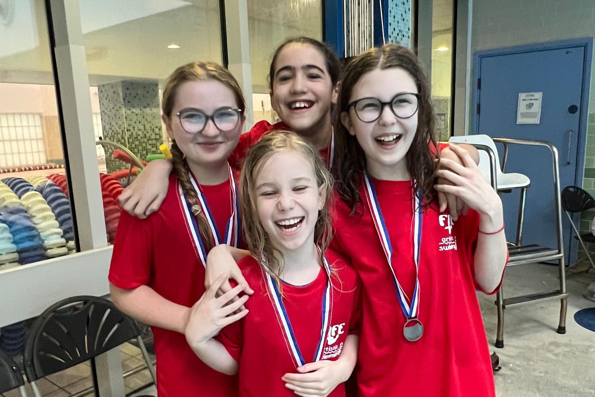 Fife Artistic Swimmers celebrate gold medals at Scottish event