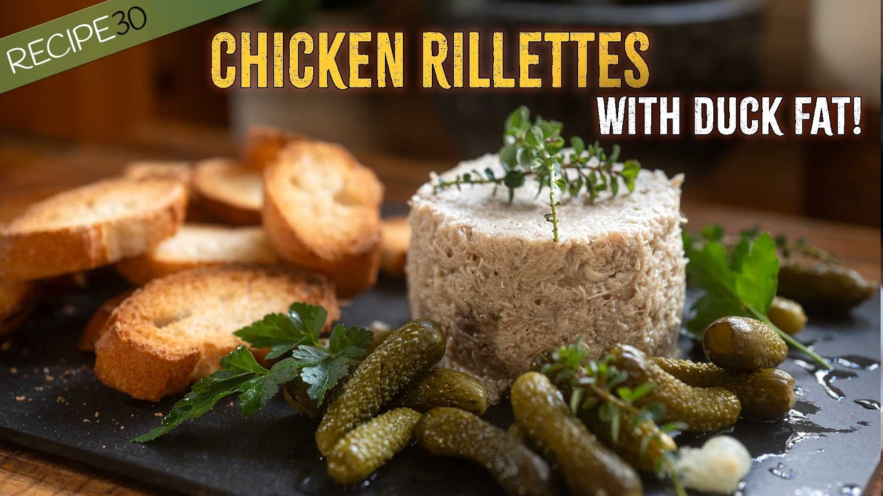 Decadent Chicken Rillettes with Duck Fat.