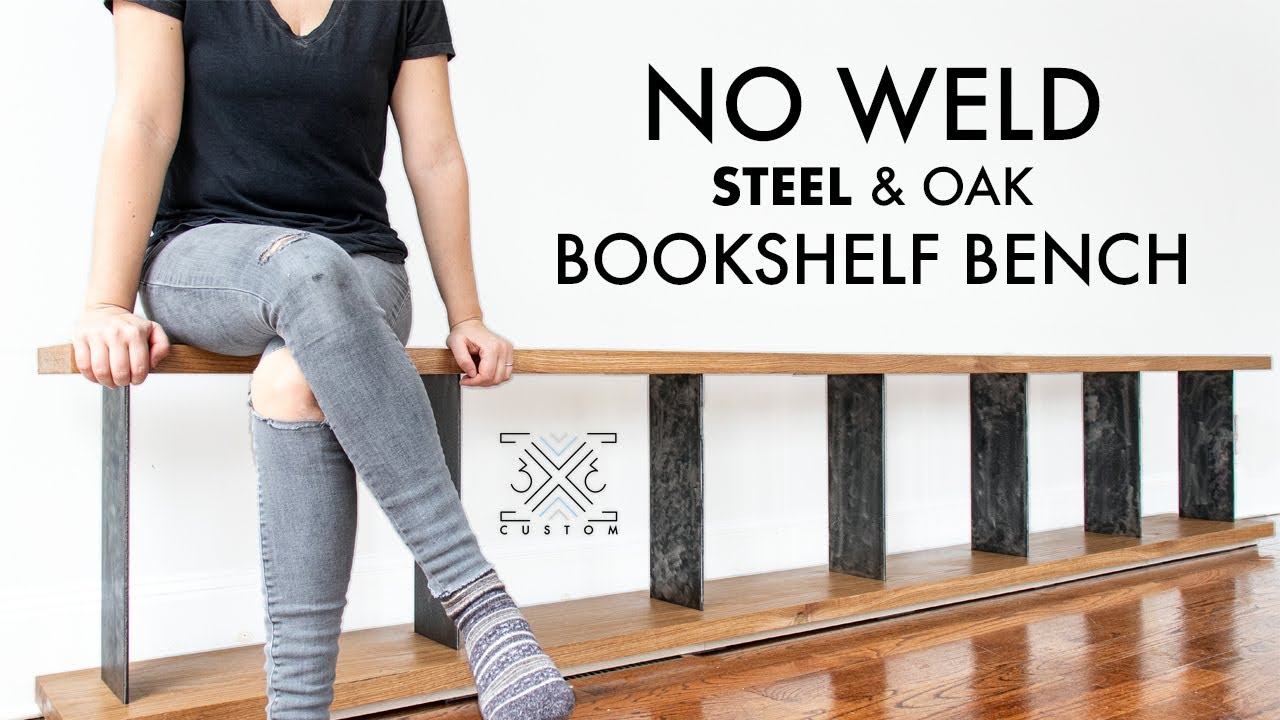 No Welding Required! Building a 10 FOOT LONG Plywood Bench w/ Veneer ...