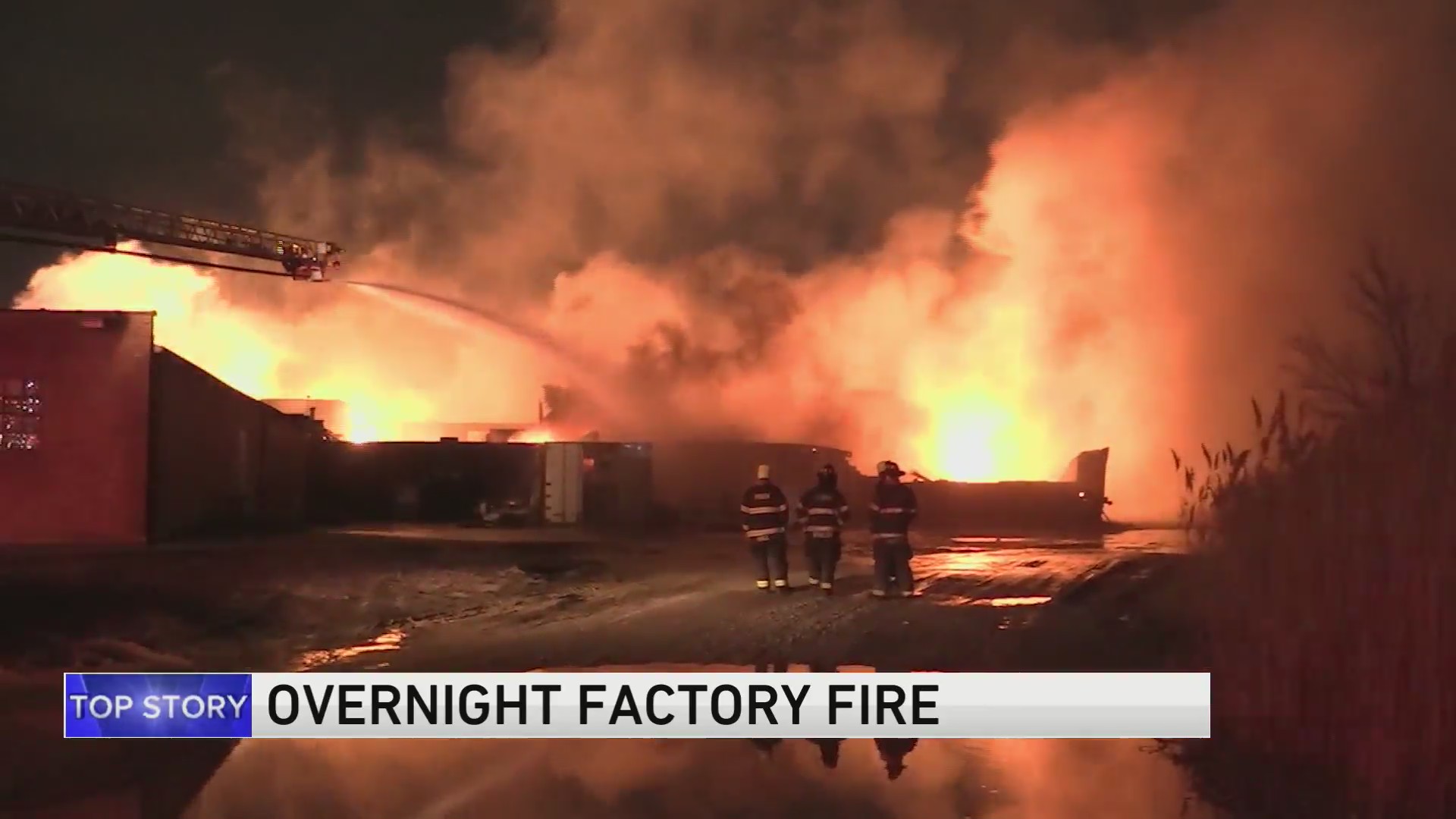 Overnight fire destroys building at magnesium factory in south suburban ...