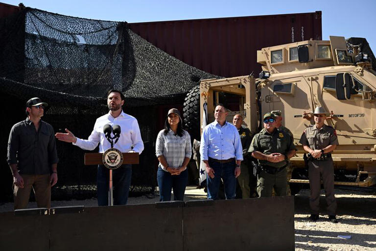 VP Vance visits southern border, touts improvements