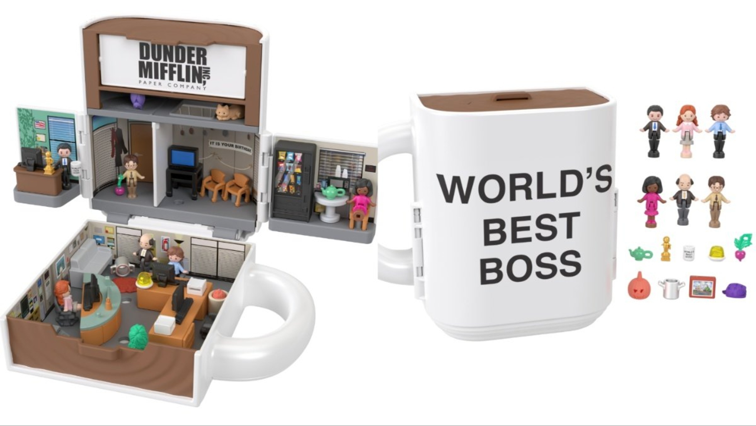 THE OFFICE Polly Pocket Mug Puts Dunder Mifflin in Your Hands