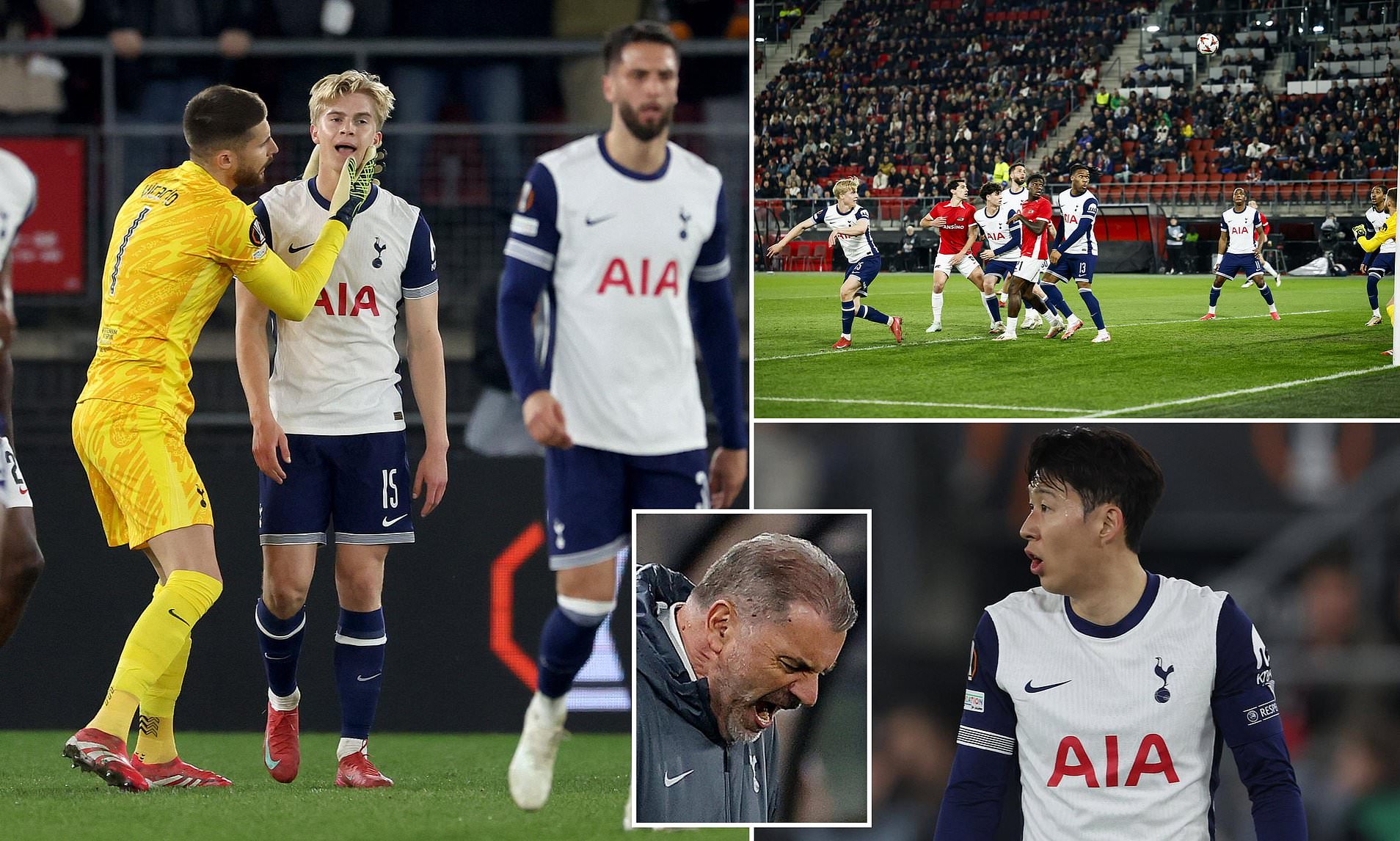AZ Alkmaar 1-0 Tottenham: Ange Postecoglou's side suffer Europa League ...