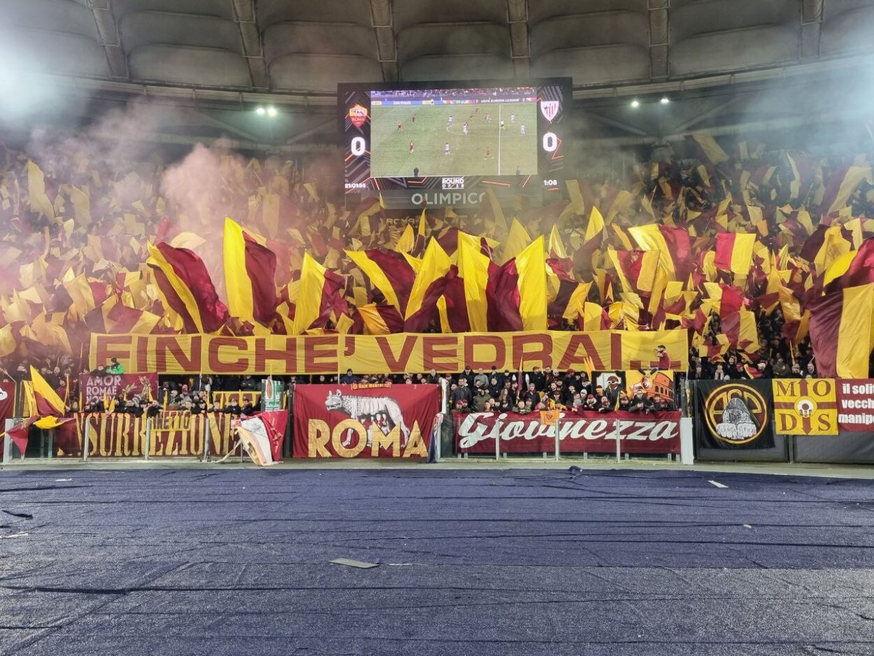 Roma-Athletic, l’Olimpico si veste di giallorosso: la scenografia è da ...