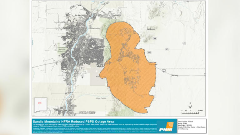PNM to shut off power in the East Mountains due to high winds