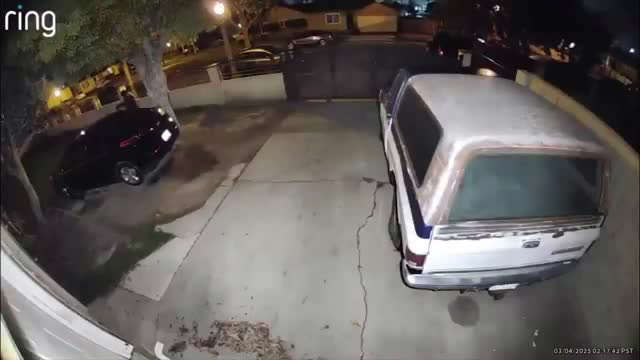 Moment arsonist sets himself on fire while torching car in gated ... Moment arsonist sets himself on fire while torching car in gated ...