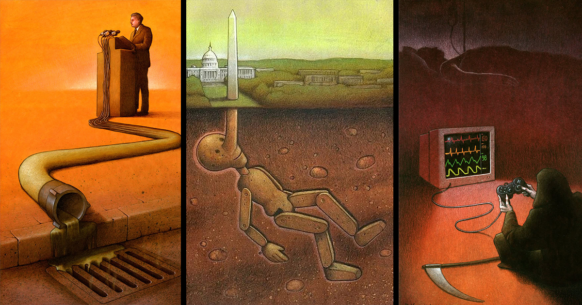 40 Clever And Poignant Satirical Illustrations From Artist Pawel Kuczynski