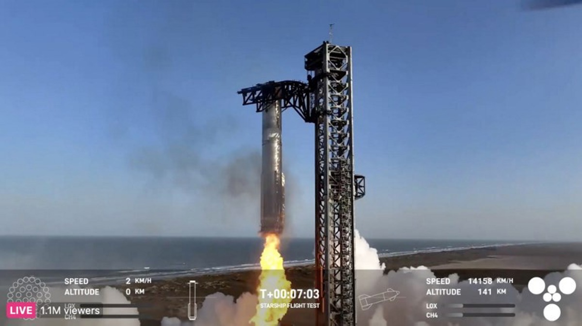 SpaceX verliest kort na lancering contact met Starship-raket