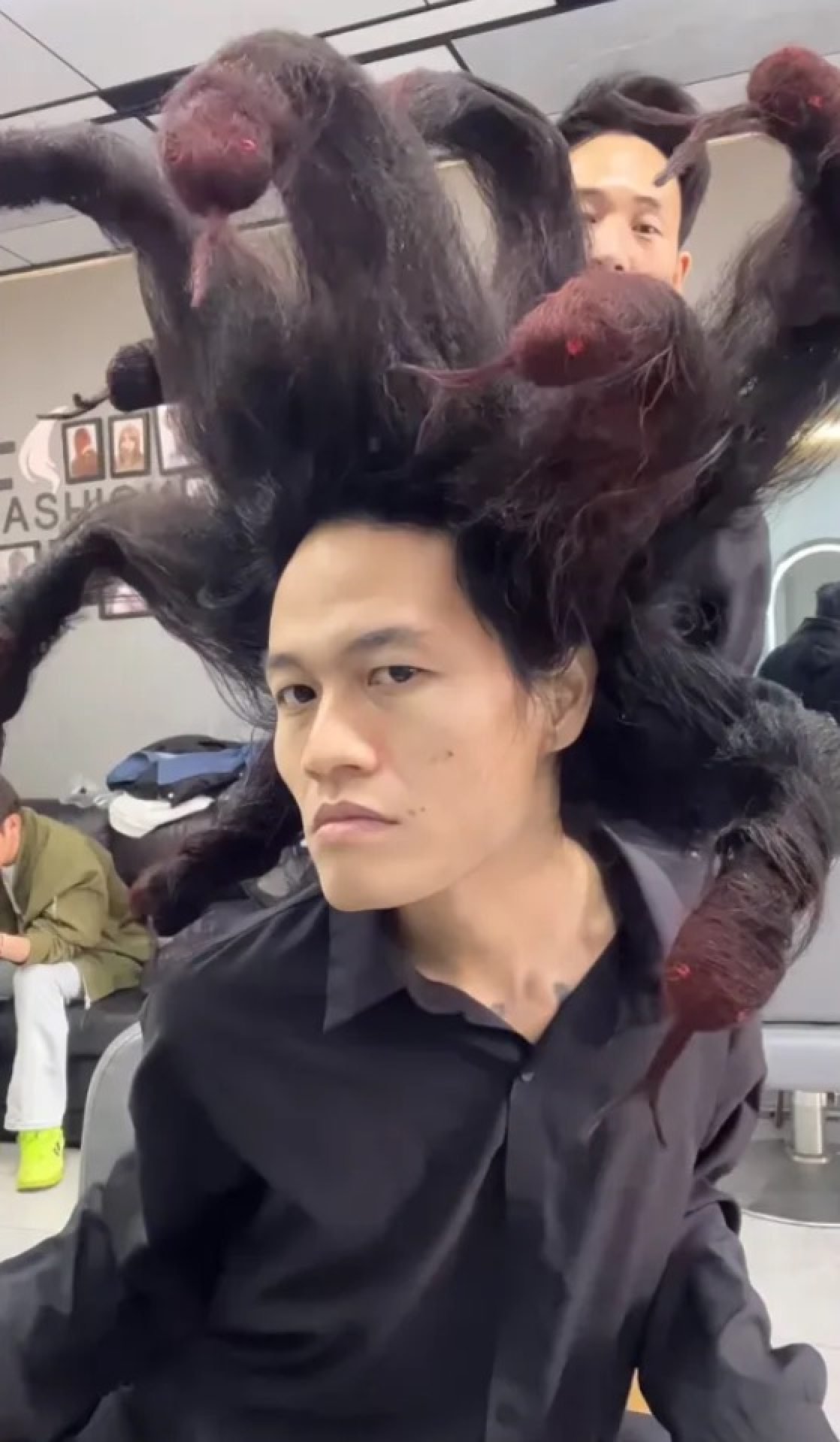 China influencer Luo Fuxing, known for dramatic animal hairstyles ...