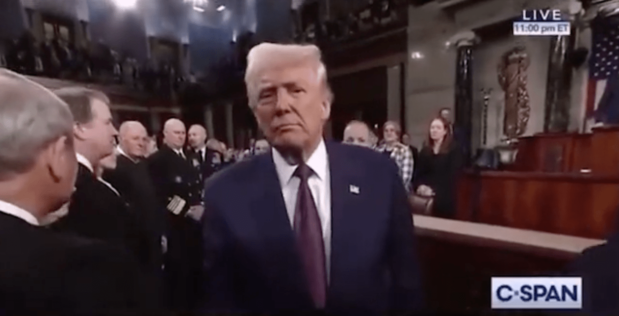 Trump Explains Headline-Making Hot Mic Moment With Supreme Court Justice