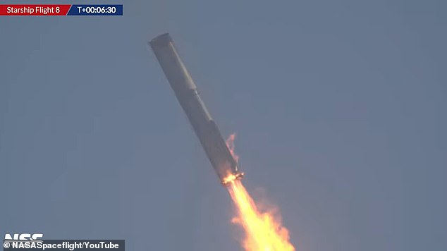 Flight chaos as Elon Musk's rocket explodes and debris falls to earth