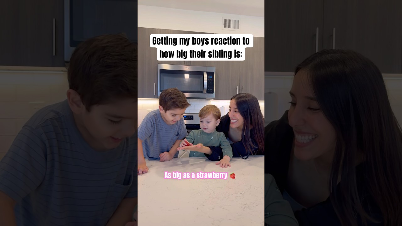 See what happens when we get our toddlers to guess the size of a new baby