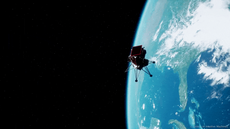 Nasa's private Athena landed on the Moon, but on its side again