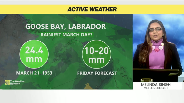 Nain's rains are plain unusual for this time of year