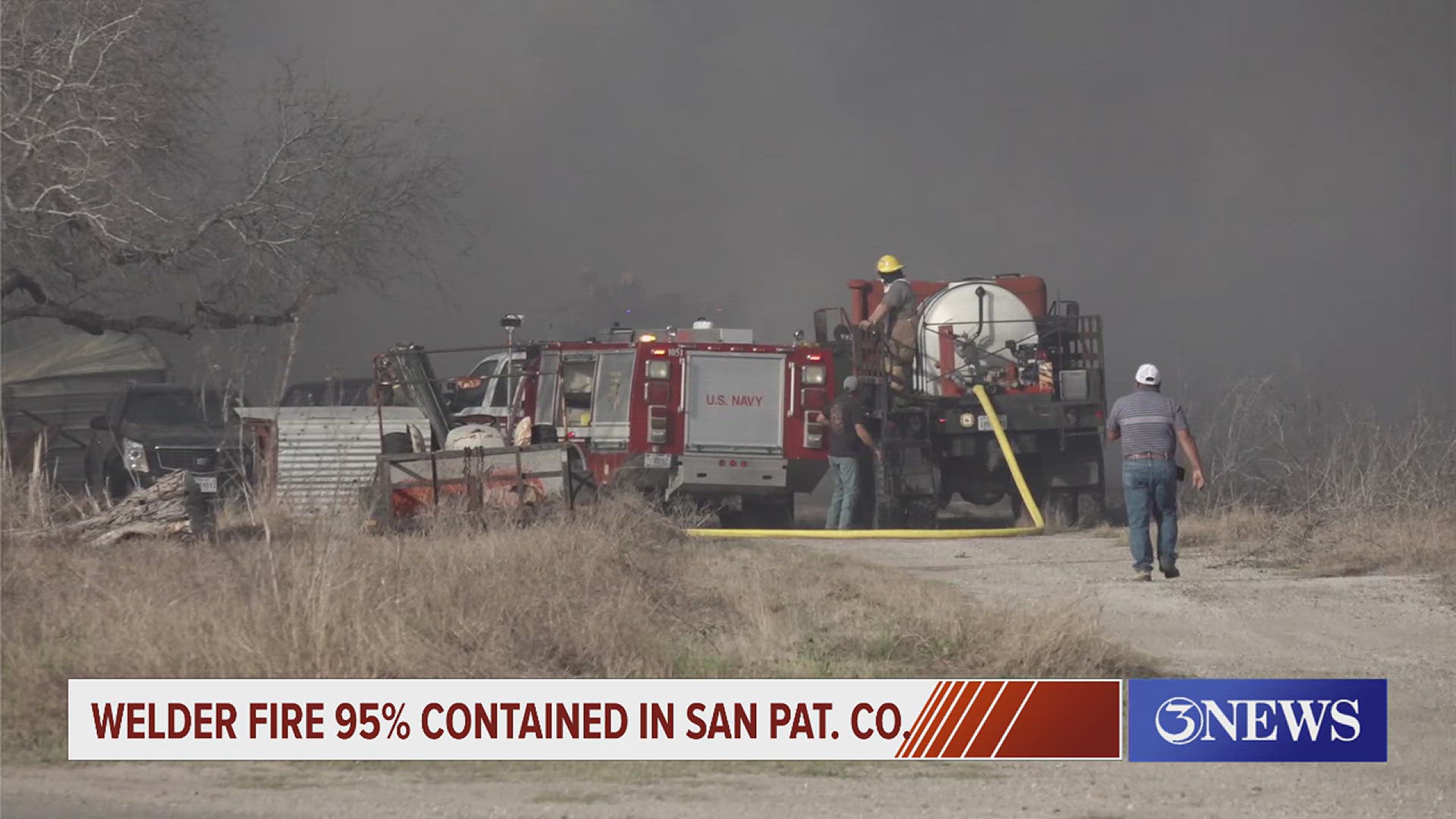 Welder fire 95% contained in San Patricio County