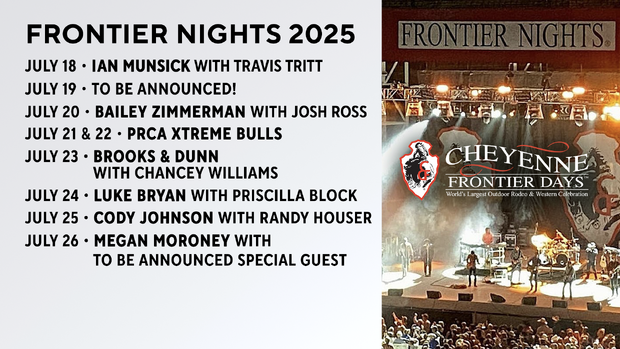 2025 Cheyenne Frontier Days concert lineup announced