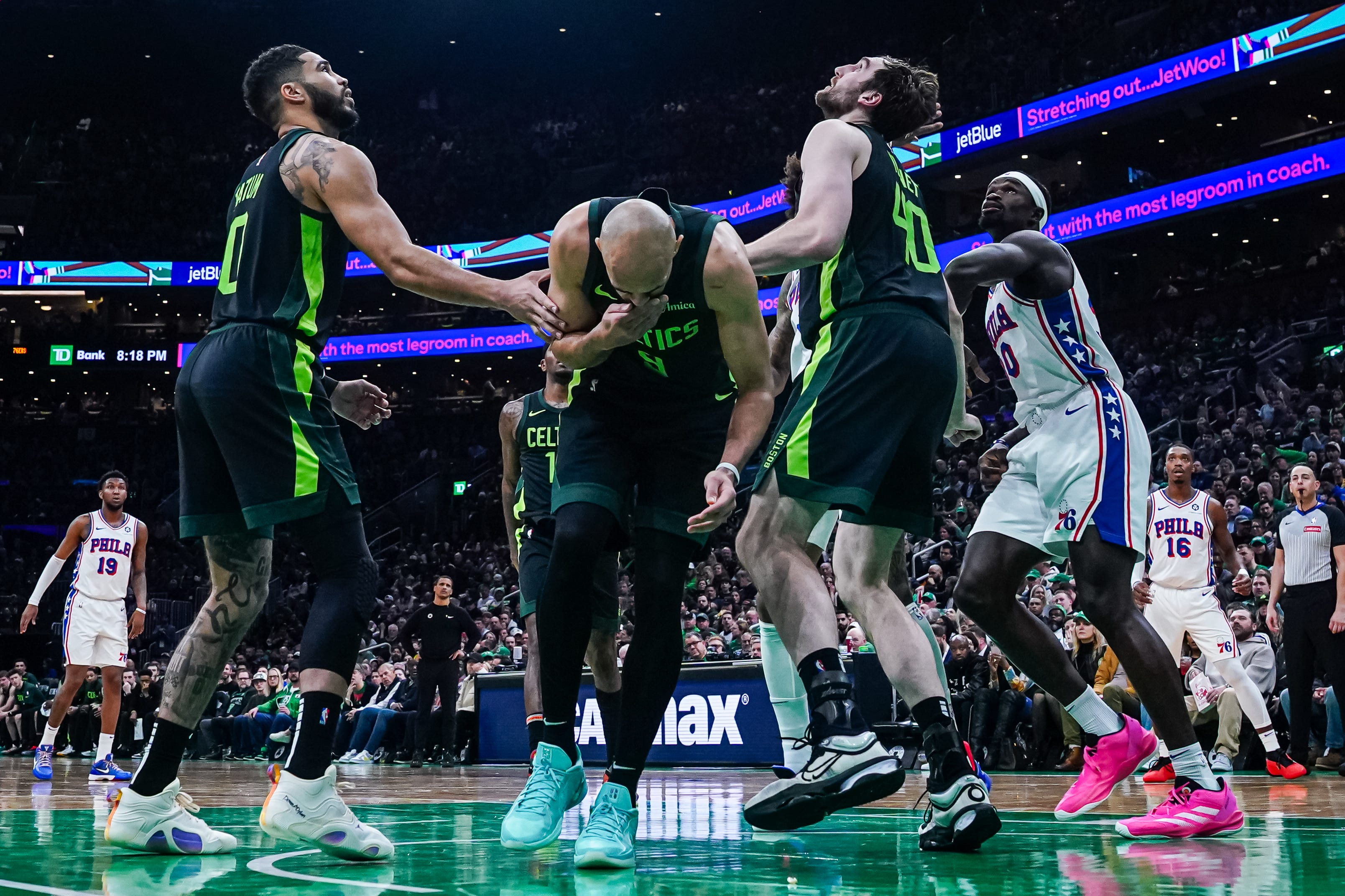 Celtics star Derrick White lost a tooth in the middle of a game -- again